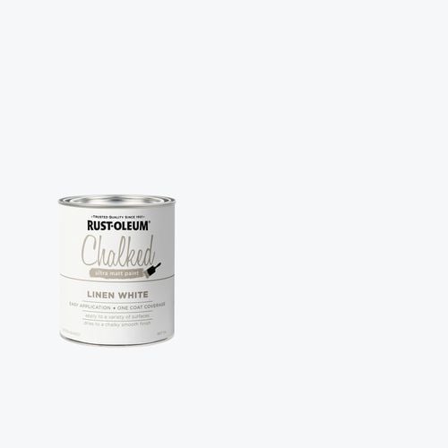 Rust-Oleum 887ml Linen White Chalked Ultra Matt Paint - Bunnings New ...
