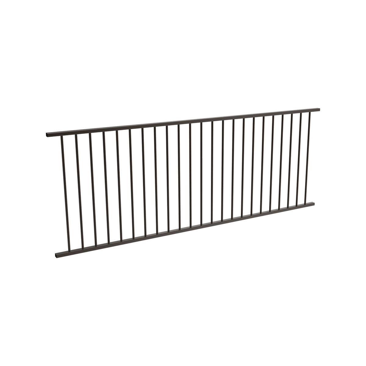 ProtectorAl 1201 - 2399 x 900mm Black Aluminium Flat Top Garden Fence ...