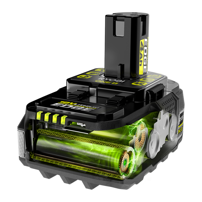 Ryobi 18V ONE+ 4Ah EDGE Lithium High Performance Tabless Battery ...