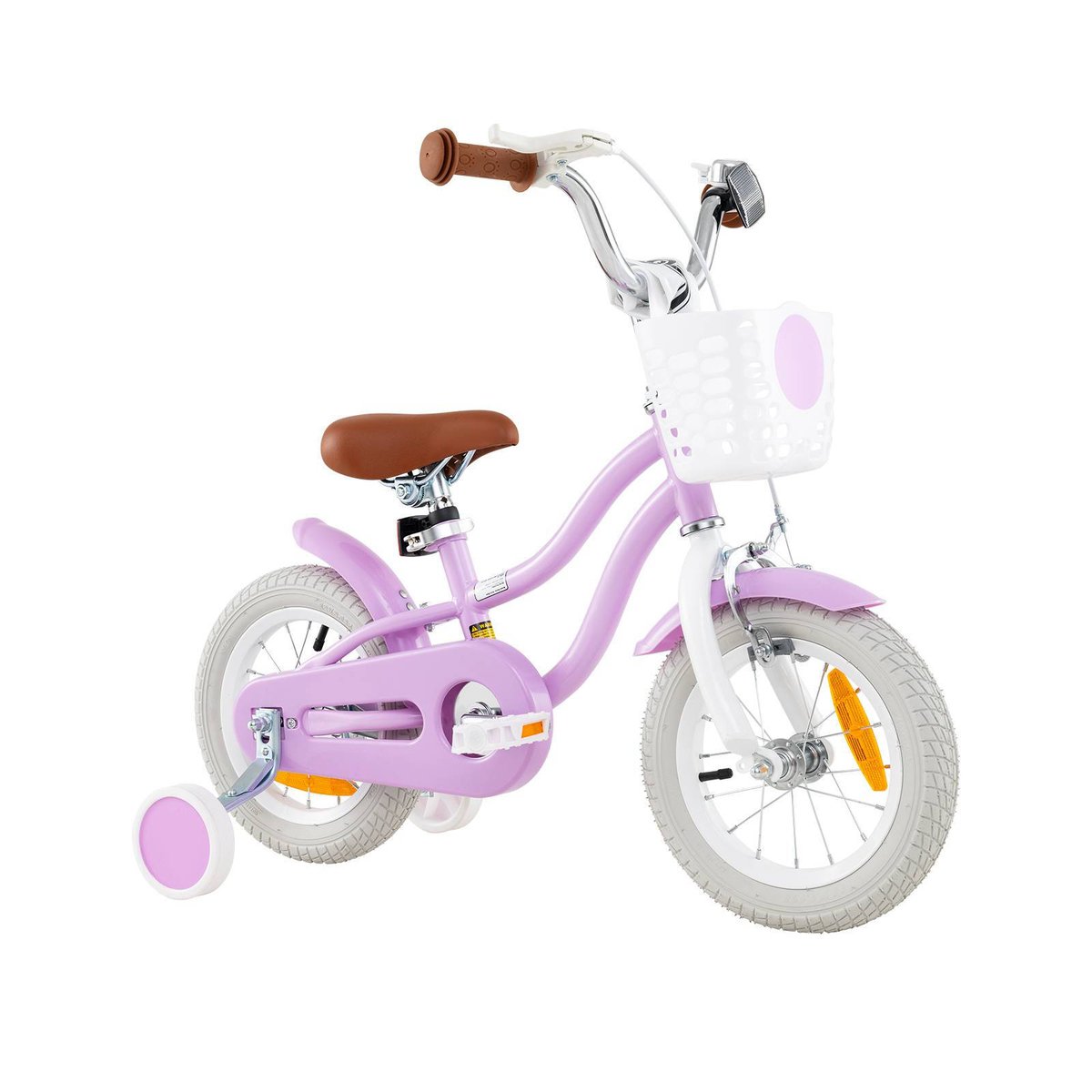Costway 30cm Kids Bike Ride On Bicycle w/Training Wheels Purple ...