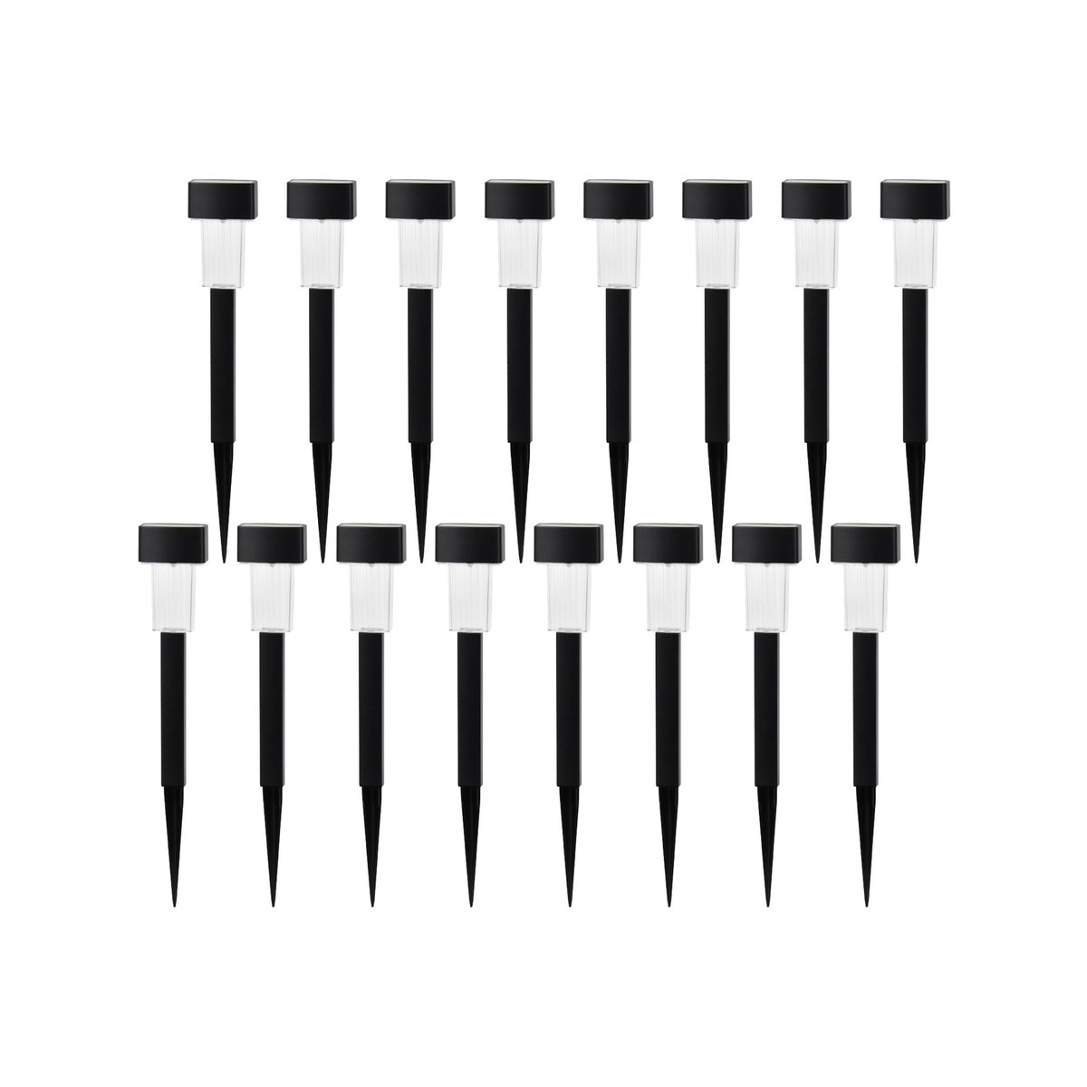 Click Black Solar Pathway Light - 16 Pack - Bunnings Australia
