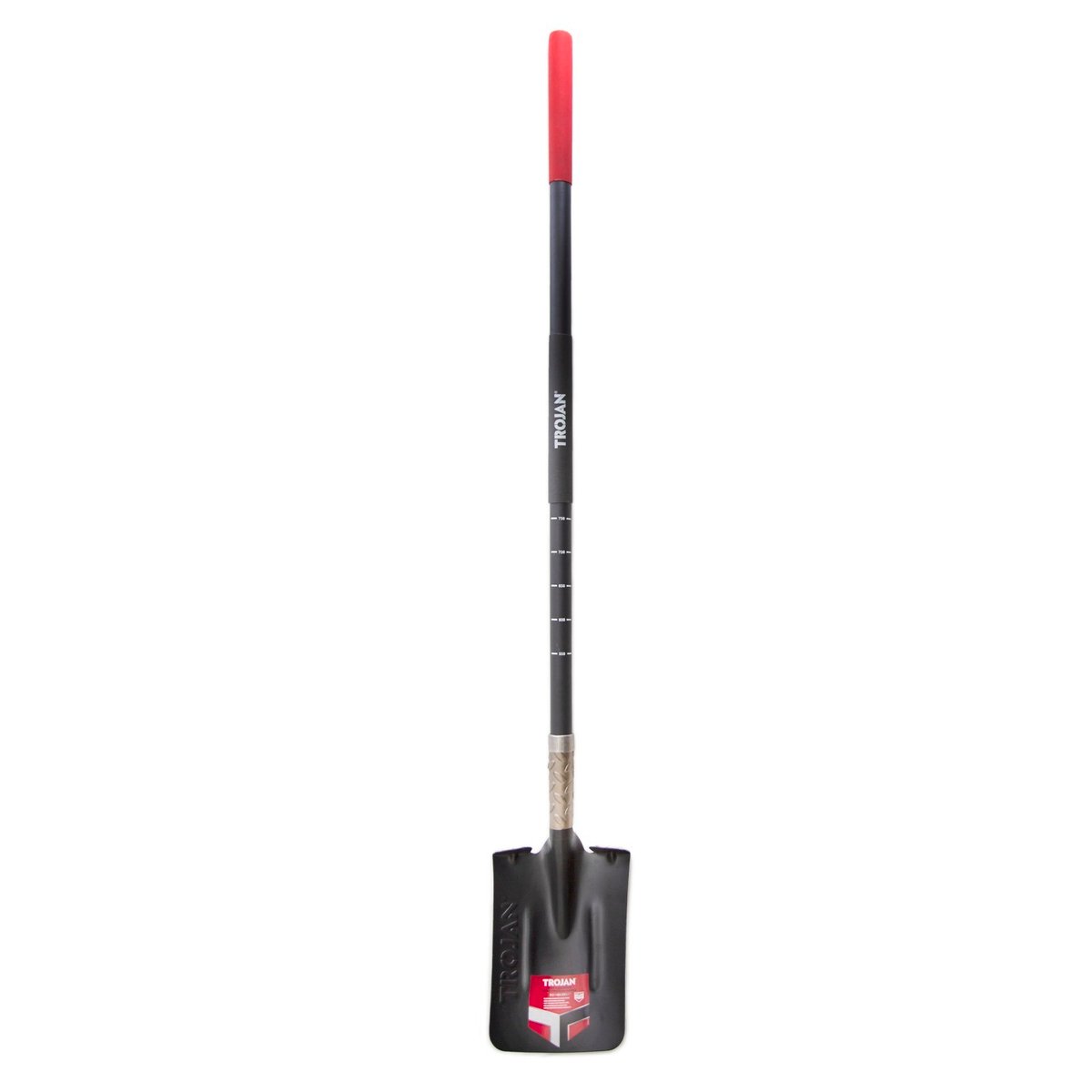 Trojan PowerStep Long Fibreglass Handle Square Mouth Post Hole Shovel ...