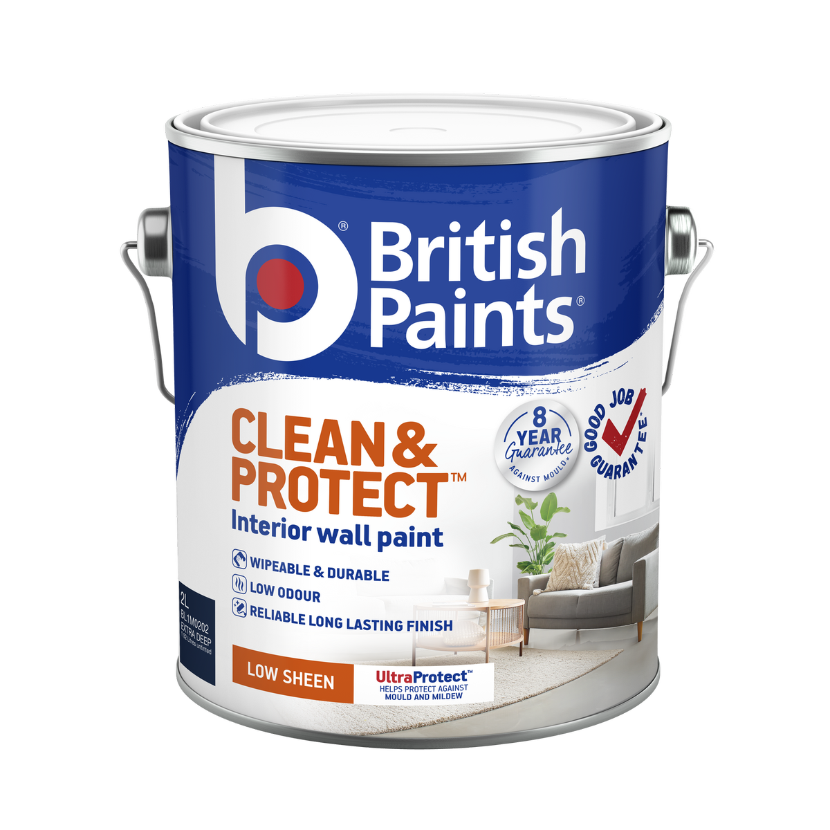 British Paints Extra Deep Low Sheen Clean and Protect Interior Paint ...