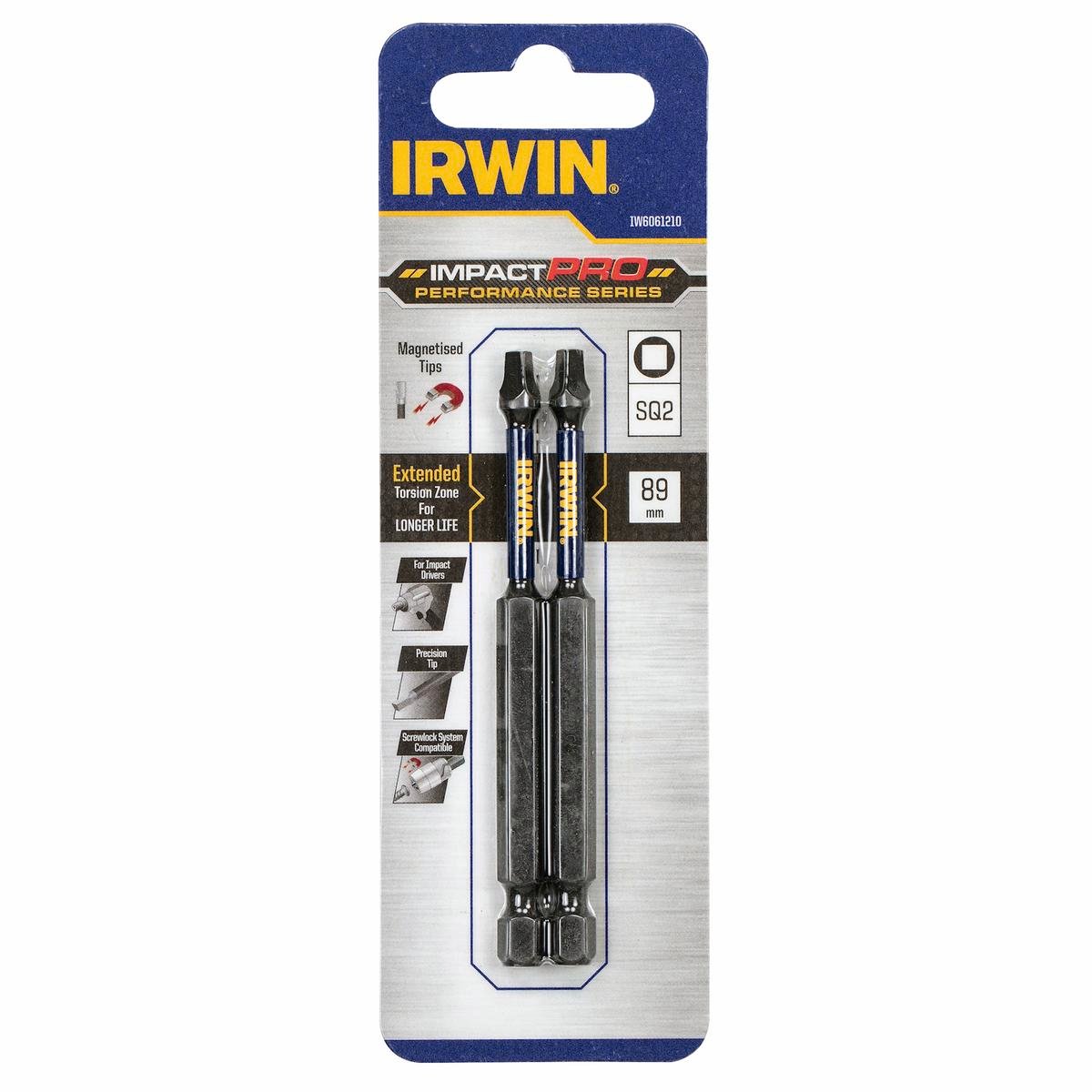 IRWIN 89mm SQ2 Impact Pro Performance - 2 Pack - Bunnings Australia