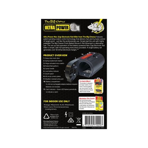 The Big Cheese Ultra Power Neo-Zap Electronic Rat Killer - Bunnings ...