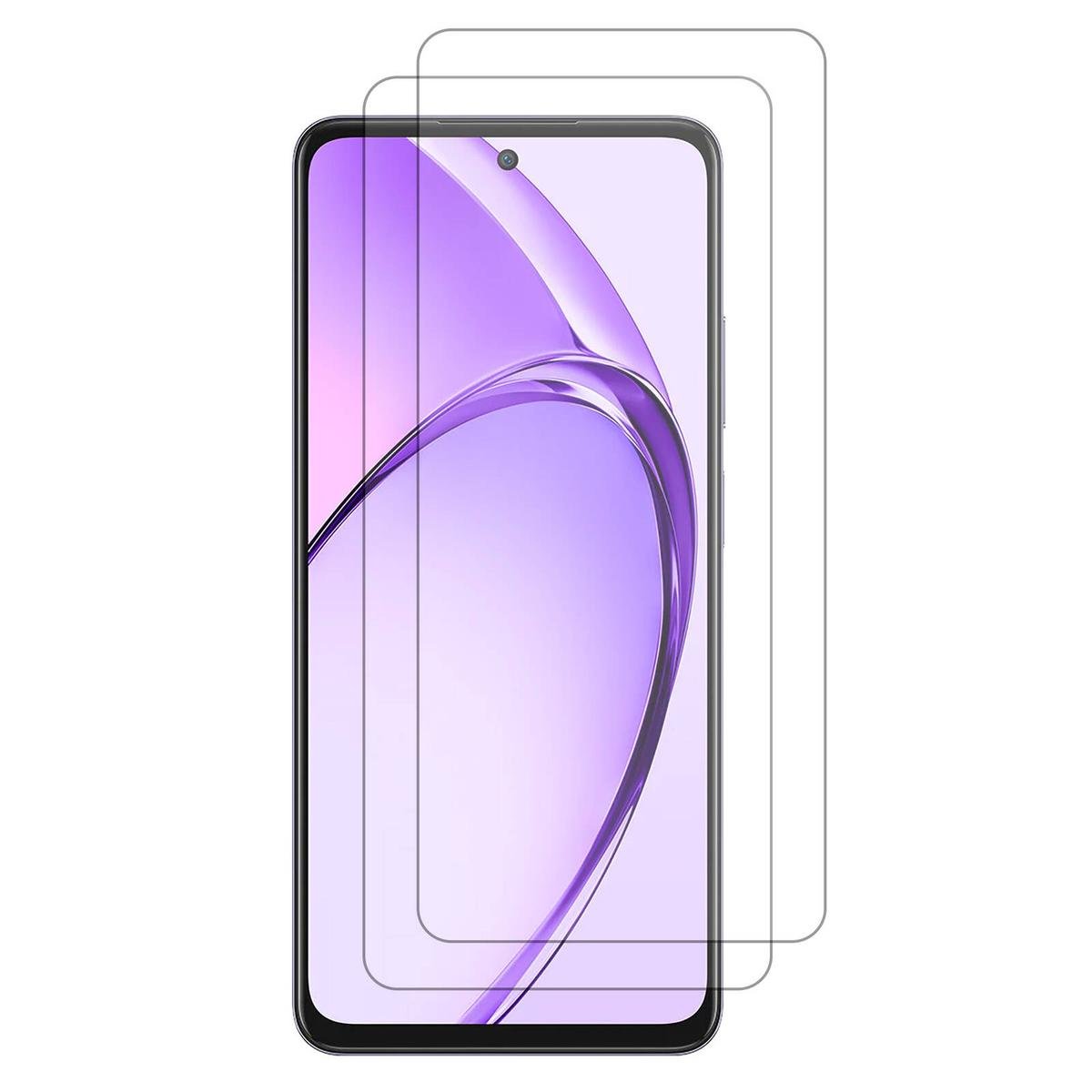 2 Pack MEZON OPPO A80 5G Clear Tempered Glass Screen Protectors ...