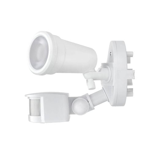 Brilliant 20W White Trooper LED DIY Twin Flood Light With Motion Sensor ...