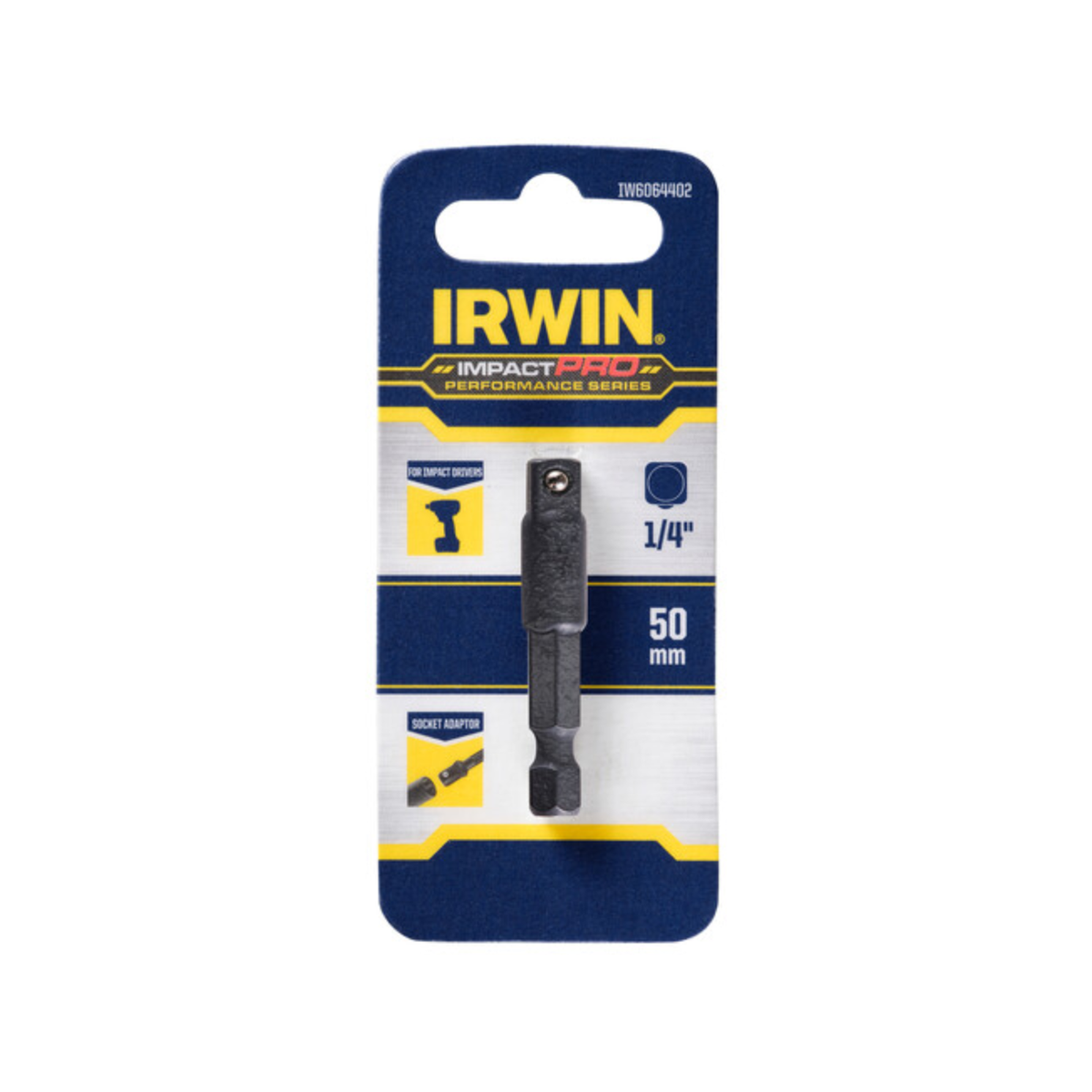 IRWIN 50mm 1/4" Impact Pro Performance Socket Adaptor - Bunnings Australia
