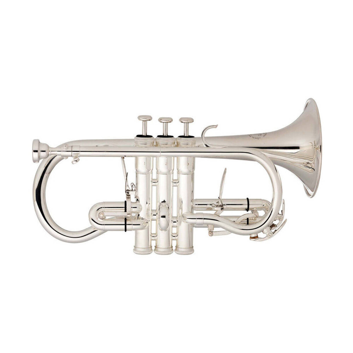 John Packer JP176S Eb Soprano Cornet Silver Musical Instrument - Finish ...