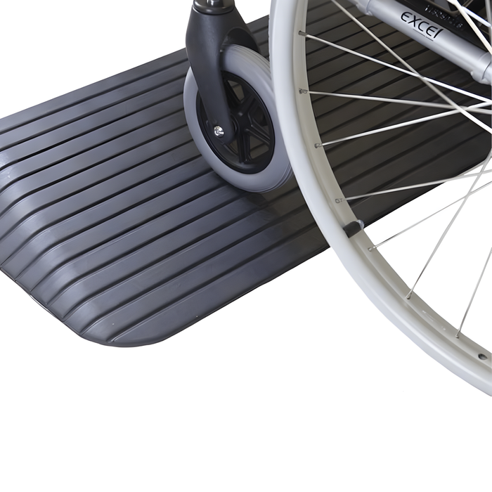 Heeve 50mm Solid Rubber Wheelchair Threshold Door Ramp With Winged ...