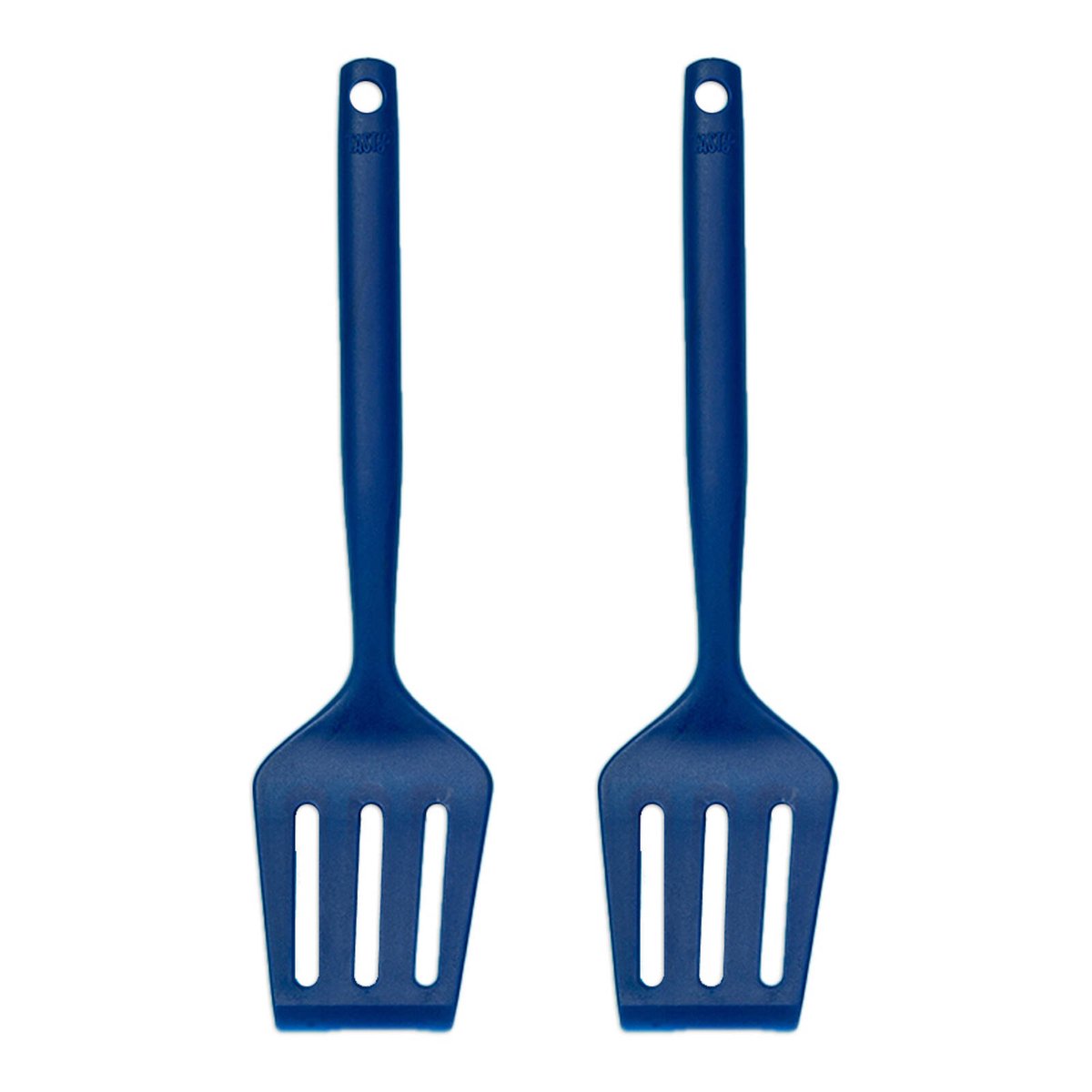 2PK Tasty Silicone Slotted Turner Cooking Utensil 35.5cm Dark Blue ...