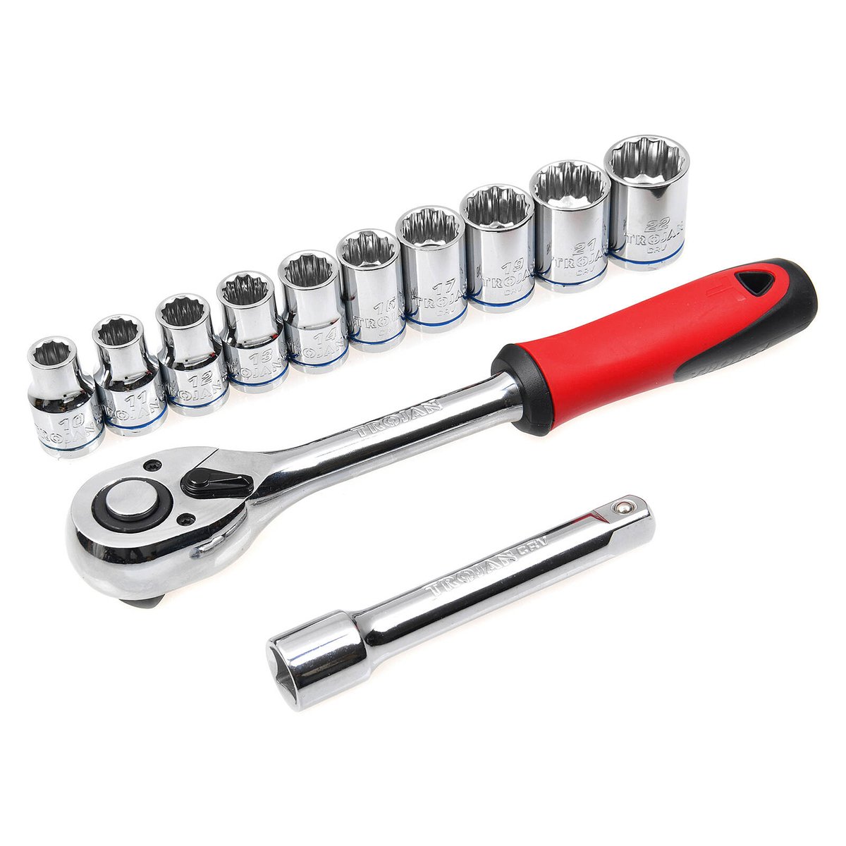 Trojan 12PC 1/2 Socket Set - Bunnings New Zealand