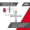 Wiha Cross Wrench Universal Switch Cabinet Key 5 Profiles - Bunnings ...