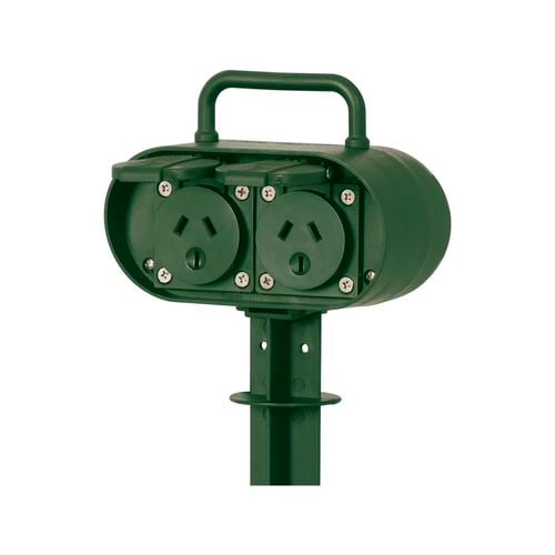 Arlec Outdoor 2 Outlet Powerboard Garden Stake - Bunnings Australia