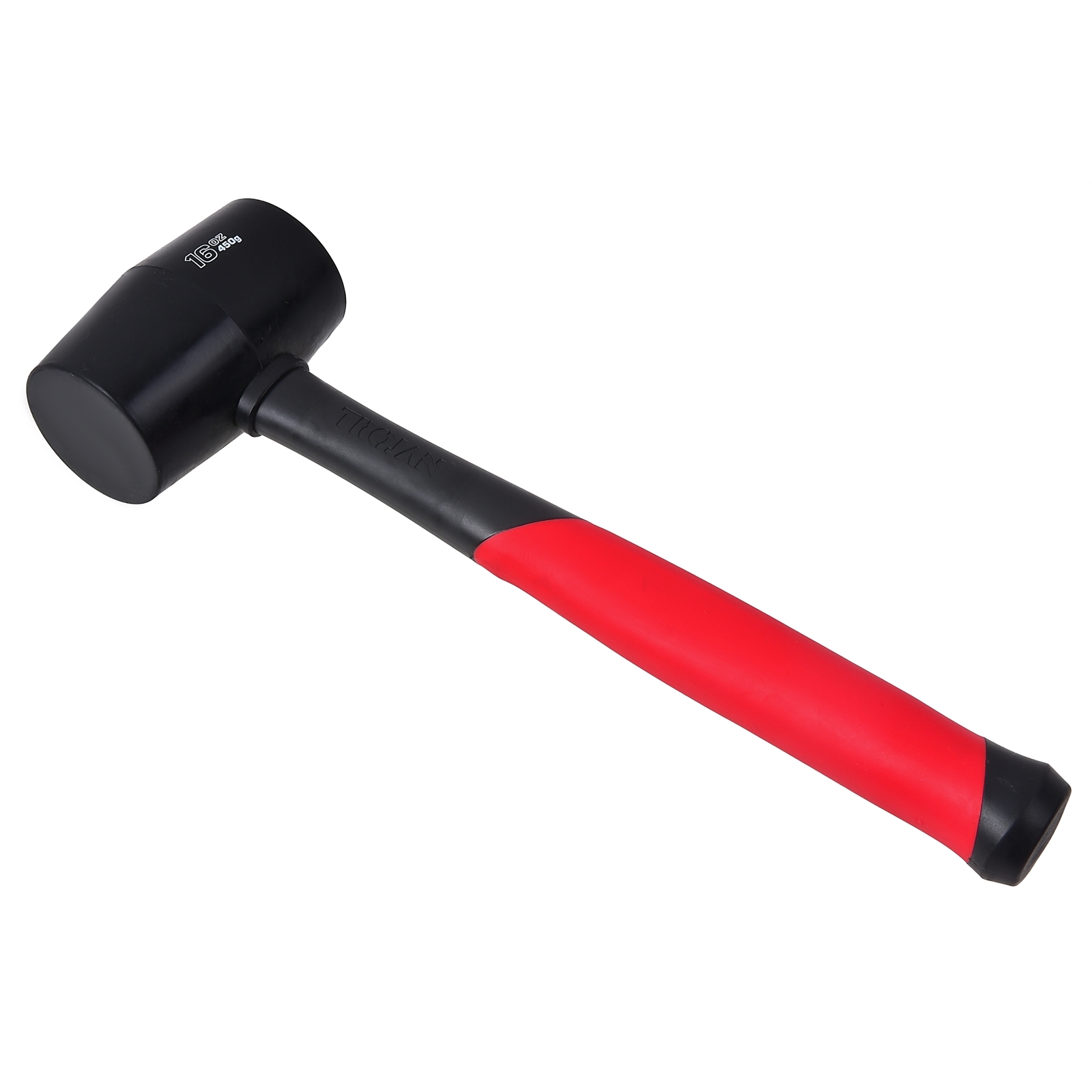 Trojan 16oz 450g Black Fibreglass Rubber Mallet Bunnings Australia