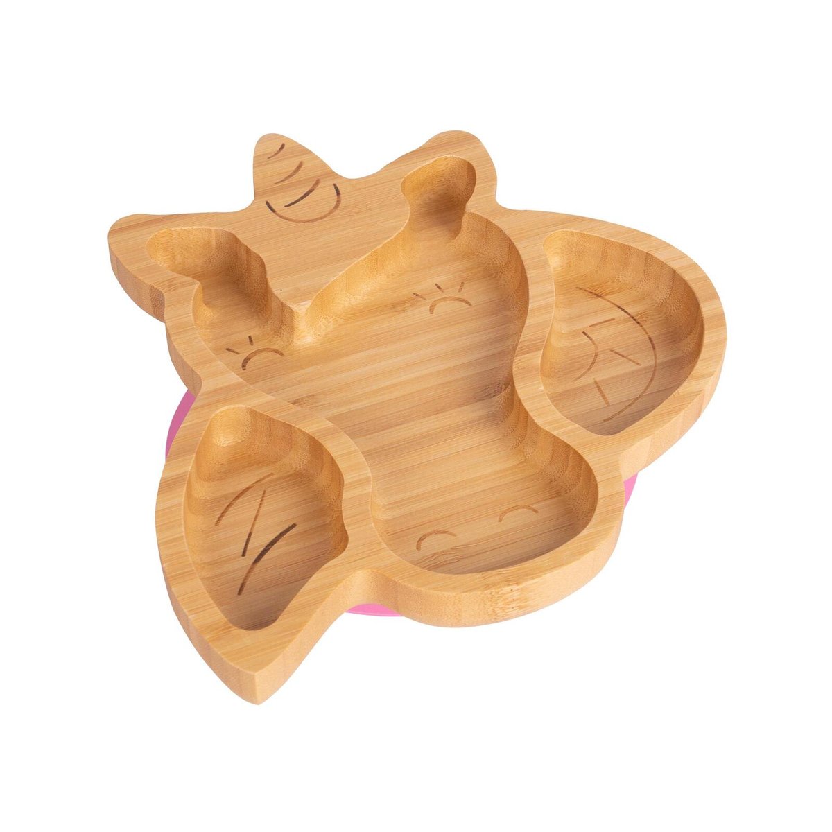 Tiny Dining Children's Bamboo Unicorn Plate with Suction Cup ...
