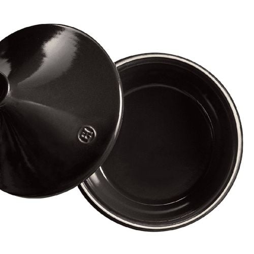 Emile Henry 3.5L/32cm Ceramic Tagine Cooking Pot w/ Lid Charcoal ...