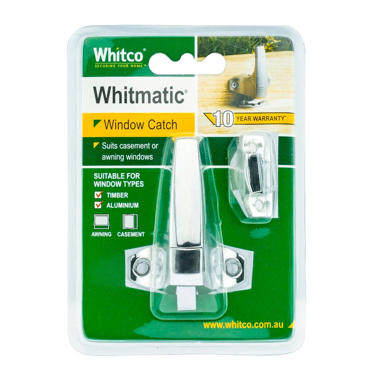 Whitco Chrome Whitmatic Window Catch - Bunnings Australia