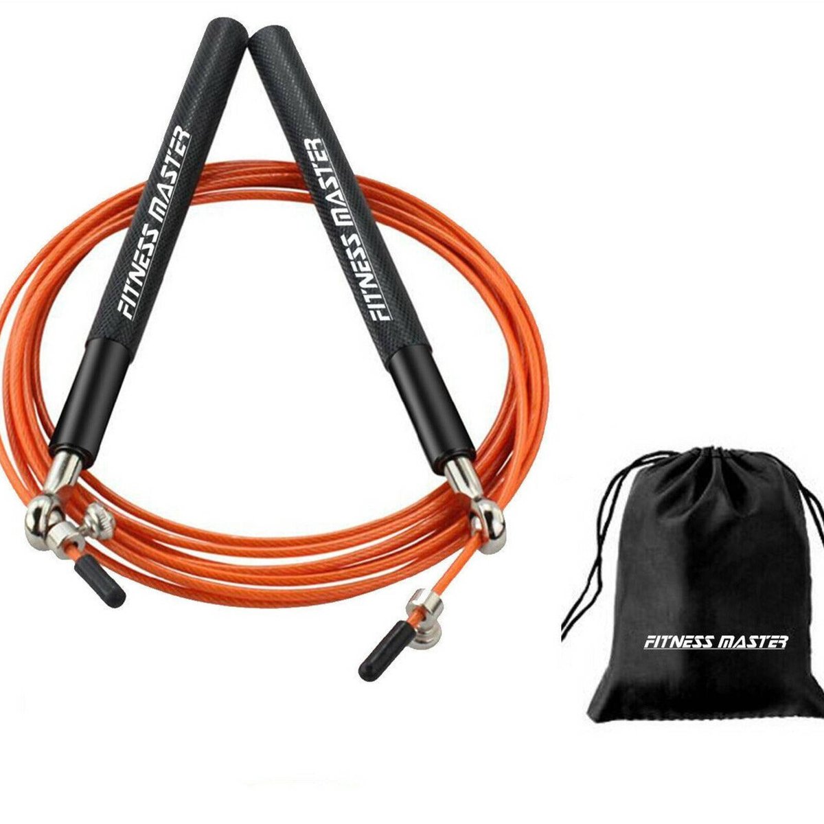 Fitness Master 3M Adjustable Steel Jump Rope with Dual Bearings for Gym ...