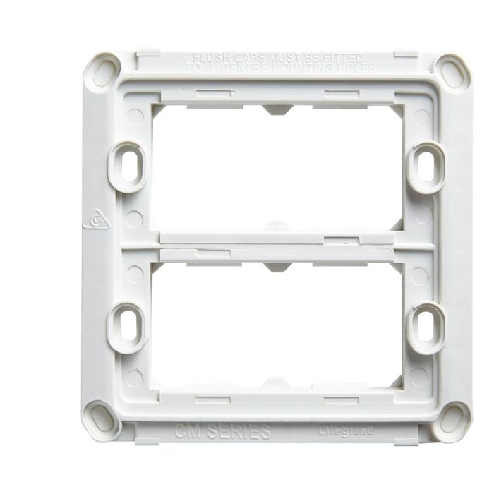 Legrand Como White 4 Module Support Frame - Bunnings Australia