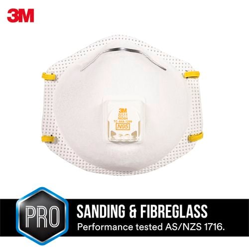 3M P2 Particulate Sanding And Fibreglass Valved Respirators - 2 Pack ...