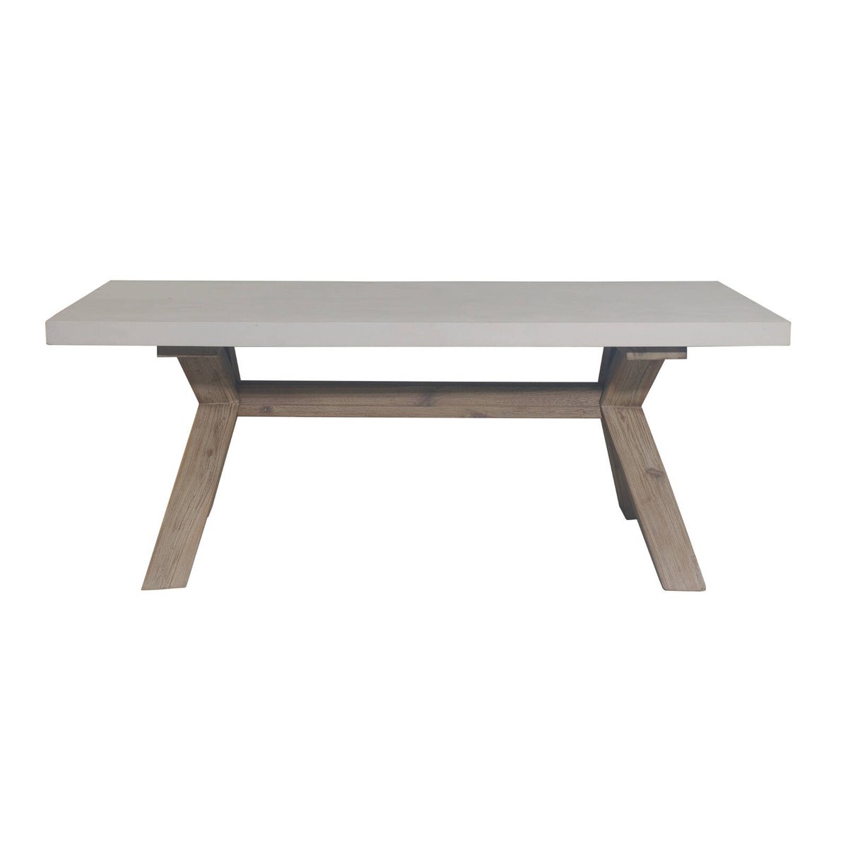 Byron Outdoor PolyCement Top Coffee Table White - Bunnings Australia