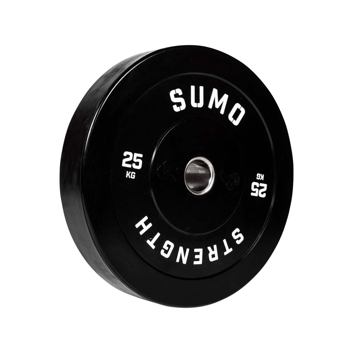 Sumo Strength 25kg Black Rubber Bumper Plate (single) - Bunnings Australia