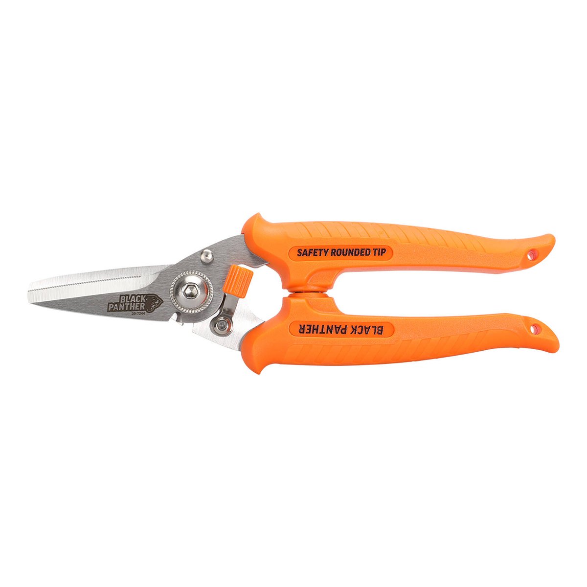 Sterling 180mm Safety Rounded Tip Black Panther Industrial Snips ...