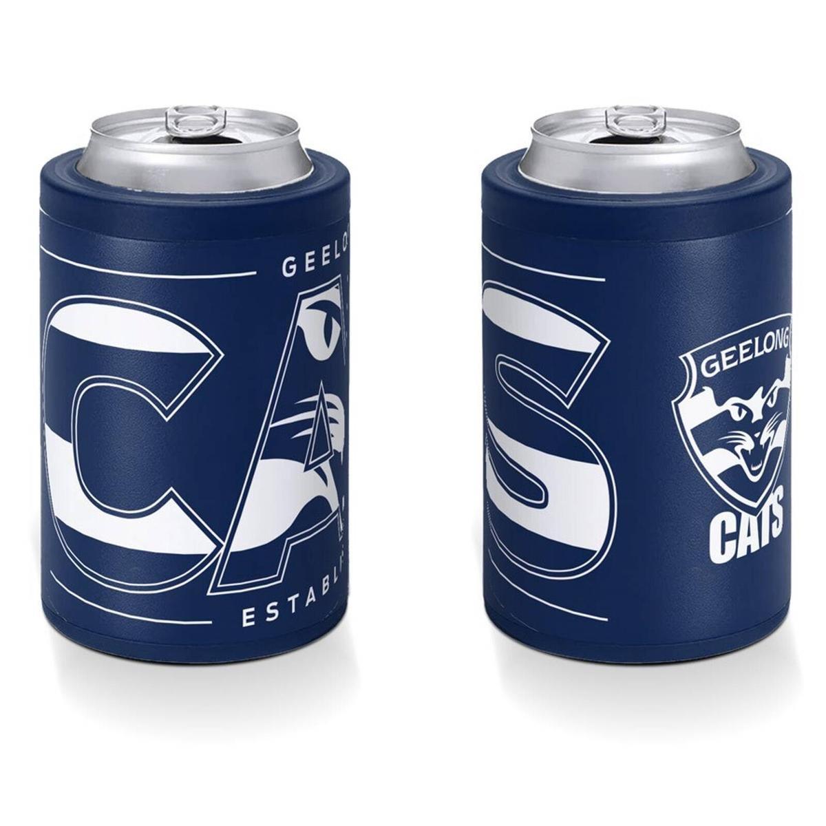Geelong Cats AFL Insulated Stainless Steel Can Cooler With Twist Top ...