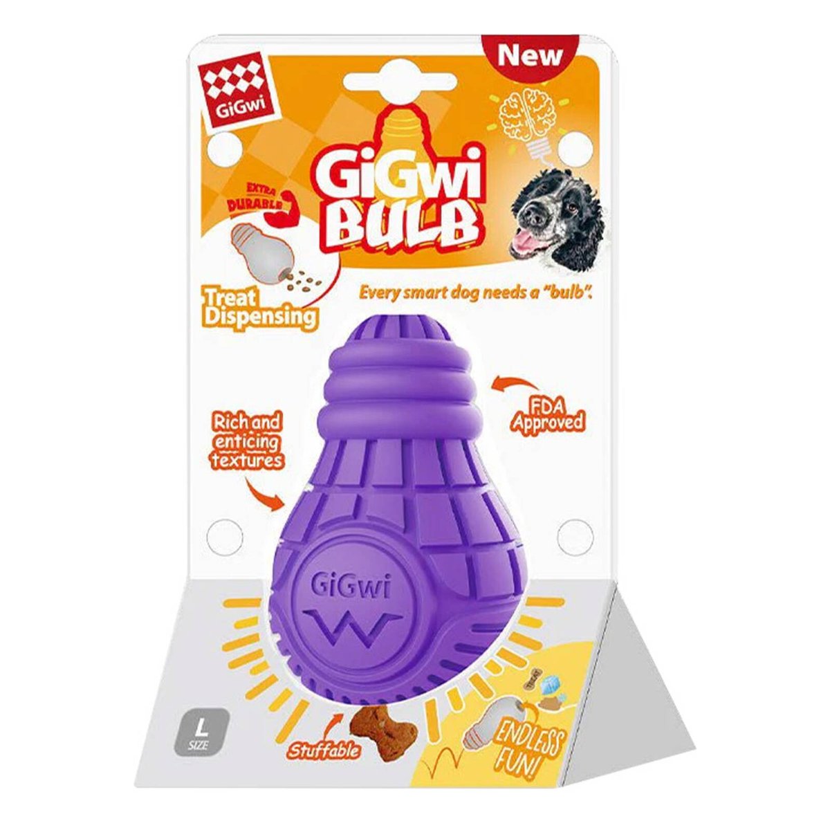 Gigwi Extra Durable Treat Dispensing Bulb For Dogs 1 X Large - Bunnings ...