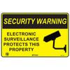 Pinnacle 300 x 200mm Metal Security Warning Electronic Surveillance ...