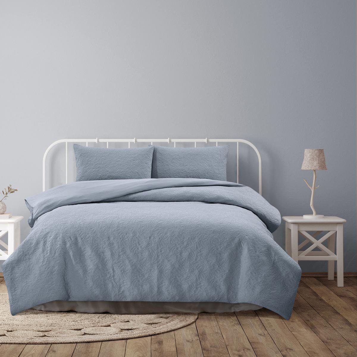 Ardor Boudoir King Bed Quilt Cover Set Lottie Pinsonic Embossed ...