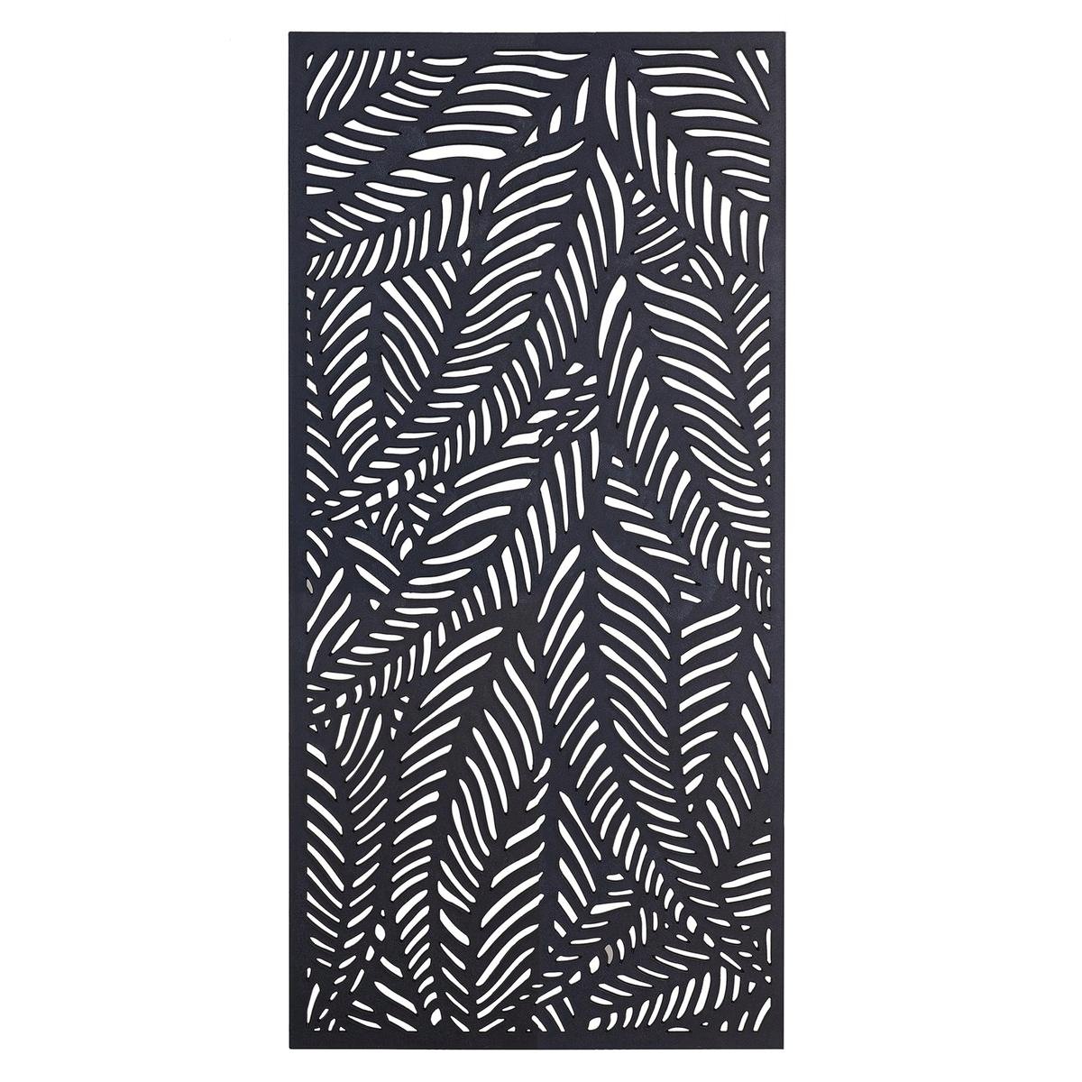 Jack Matrix 1800 x 900 x 6mm Charcoal Ferns Screen Panel - Bunnings ...