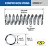 Century Spring Corp 13 x 69.9 x 1.8mm Compression Spring - 2 Pack ...