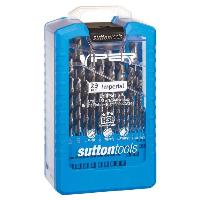 Sutton Tools 29 Piece Viper Imperial Drill Set - Bunnings New Zealand