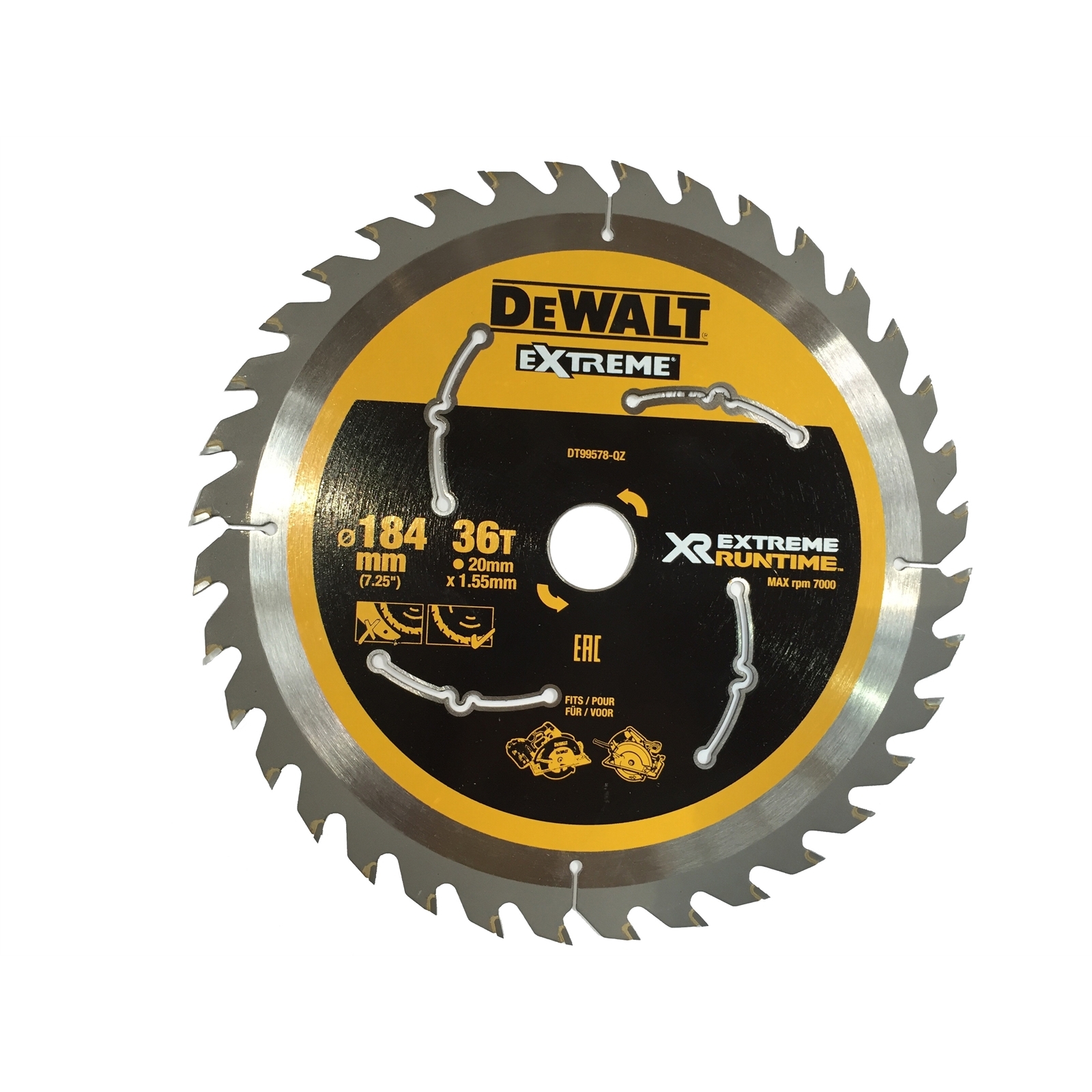 Dewalt 184mm circular saw blade store