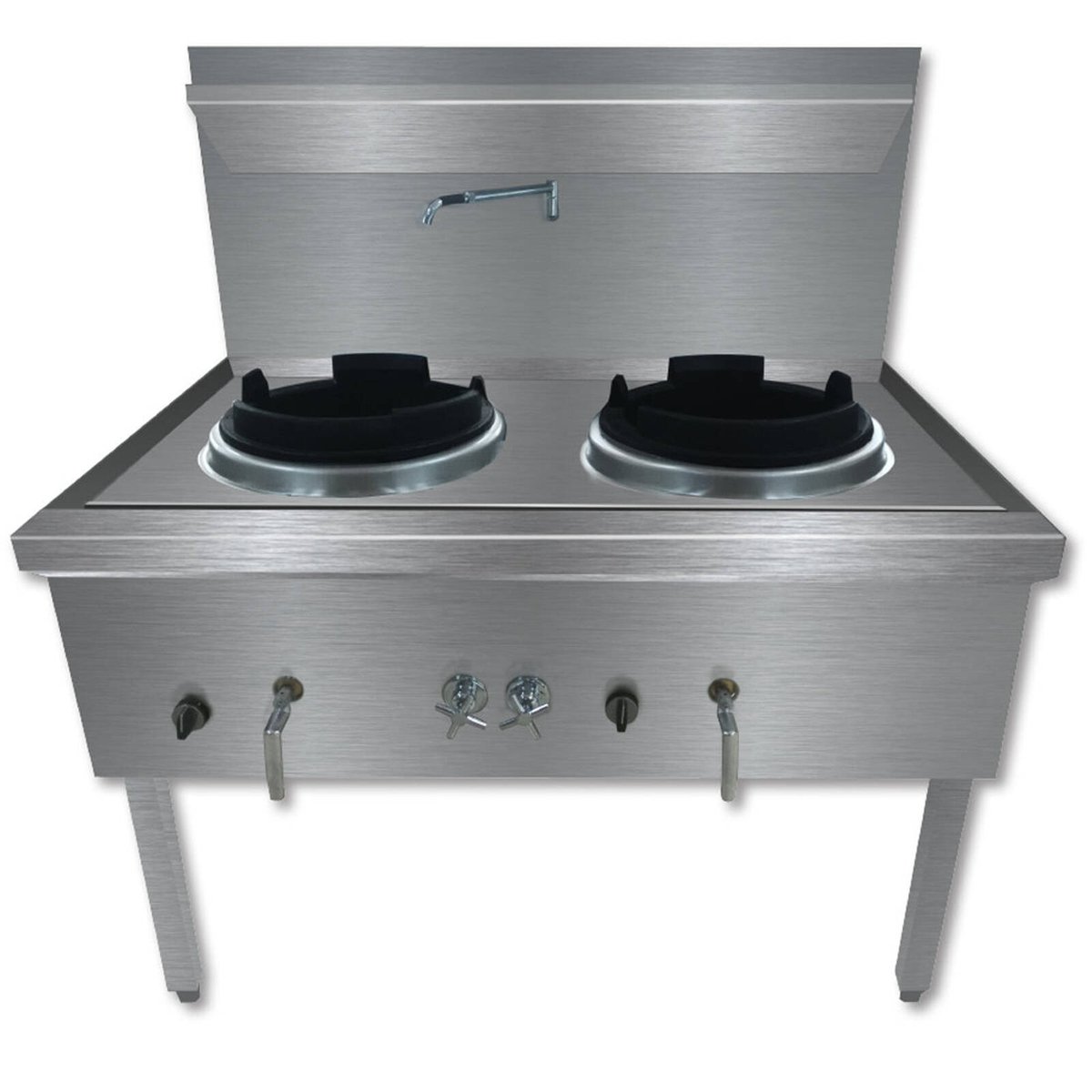WW-2L Stainless Steel Waterless LPG Double Wok - Bunnings Australia