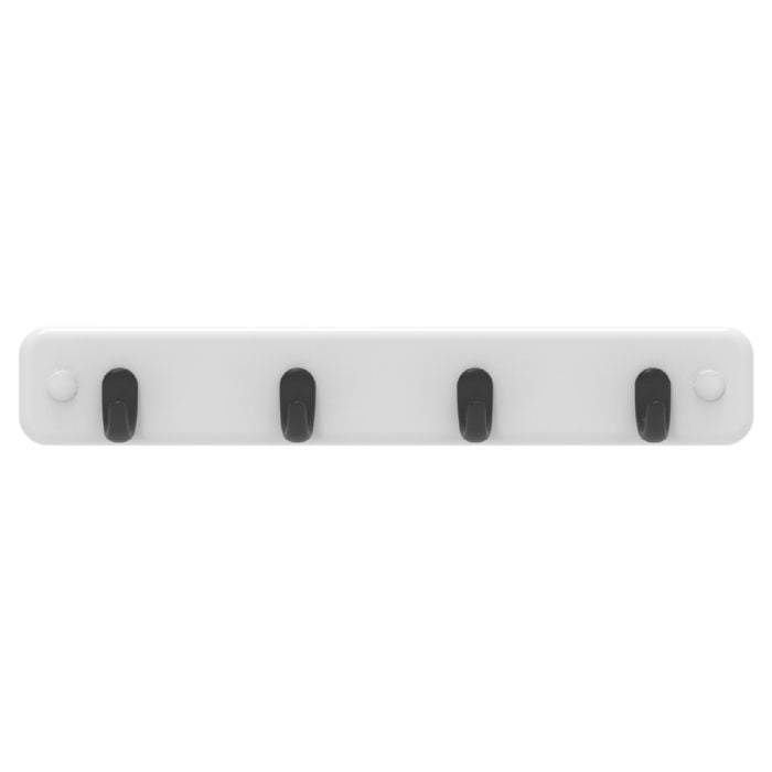 MODE 4 Black Hooks On White Board Key Rack - Bunnings Australia