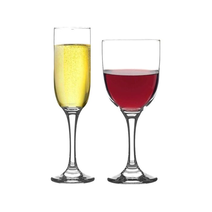 LAV 12 Piece Tokyo Stemware Set - Vintage Glass Stemware Goblets ...