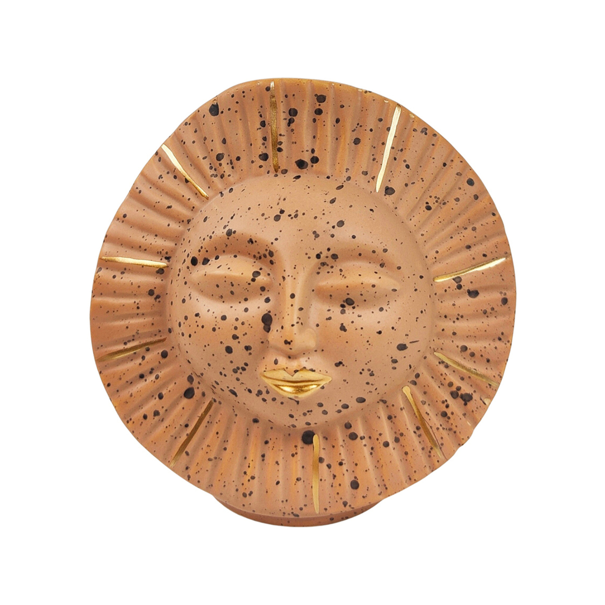 Urban Sun Face 12cm Ceramic Flower Vase Small - Peach - Bunnings Australia