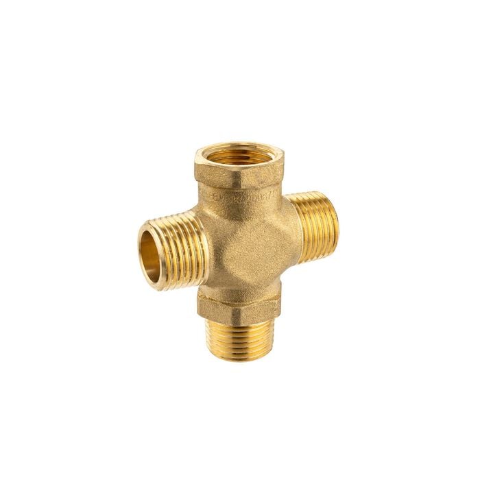 Brasshards 15mm 1x Female, 3 x Male 3 Way Tap Adaptor, LF - Bunnings ...