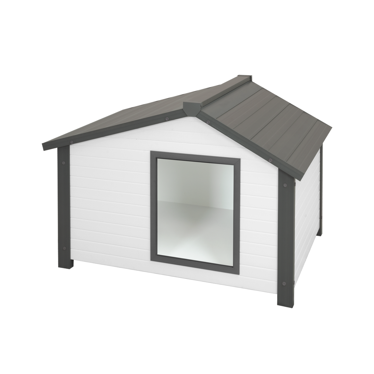 Fido & Fletch The Chalet 1172 x 736 x 784mm Composite Dog Kennel ...