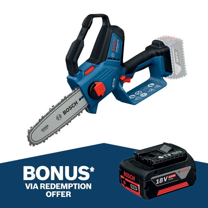 Bosch 18V Professional Mini-Chainsaw w/ kickback detection - Skin Only ...