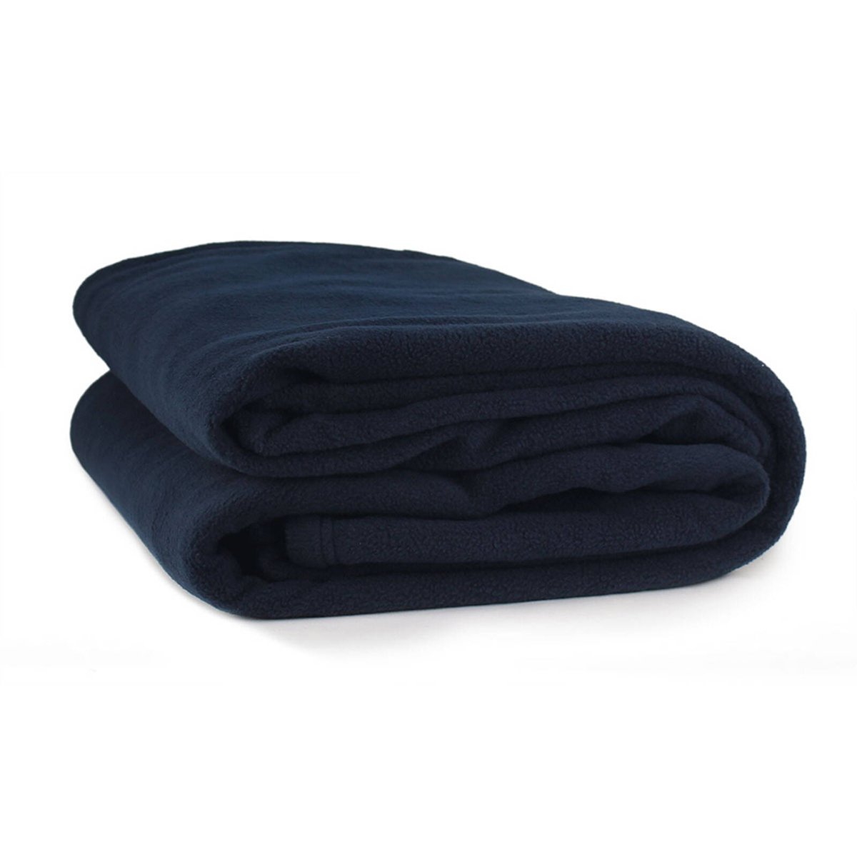 Jason Commercial Single Bed Polar Fleece Blanket 180x245cm Navy ...