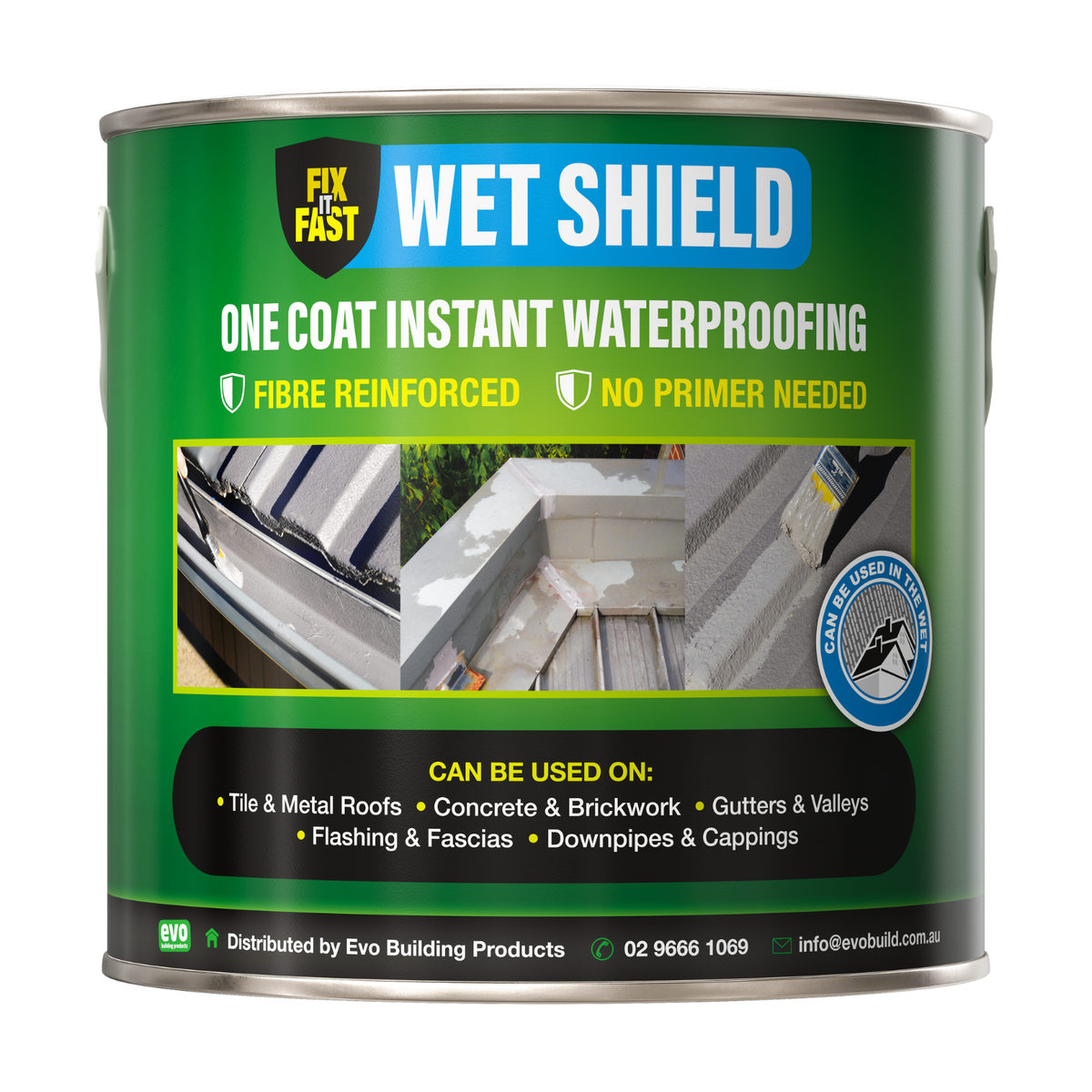 Fix-It-Fast Wet Shield 2.5kg One Coat Instant Waterproofing - Bunnings ...