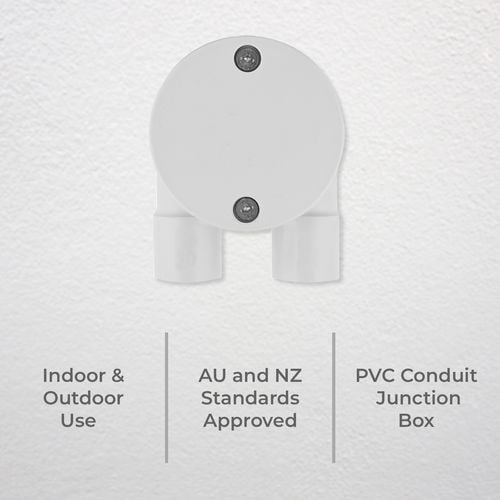 DETA 25mm 2 Way U Type Conduit Junction Box - 25mm - Bunnings New Zealand