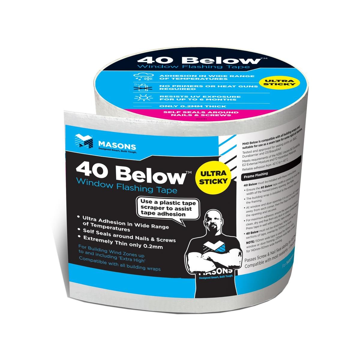 Masons™ 75mm x 20m 40 Below Flashing Tape - Bunnings New Zealand