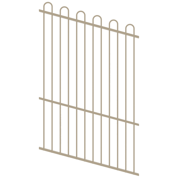 ProtectorAl 0350-1200W x 1800H Paperbark Loop Top Pool Fence Panel ...