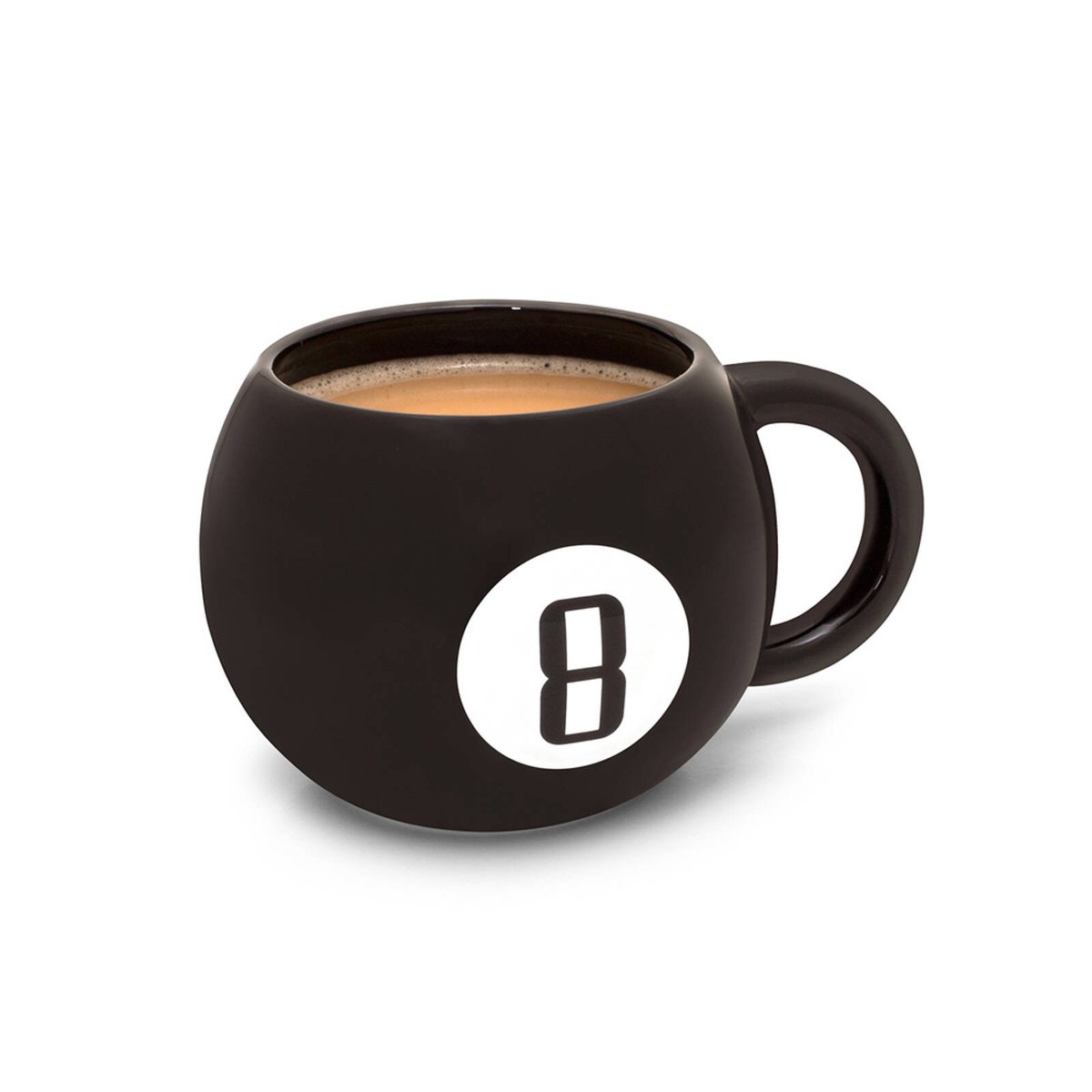 Thumbs Up Ceramic 8-Ball Magic Mug 440ml - Black/White - Bunnings Australia