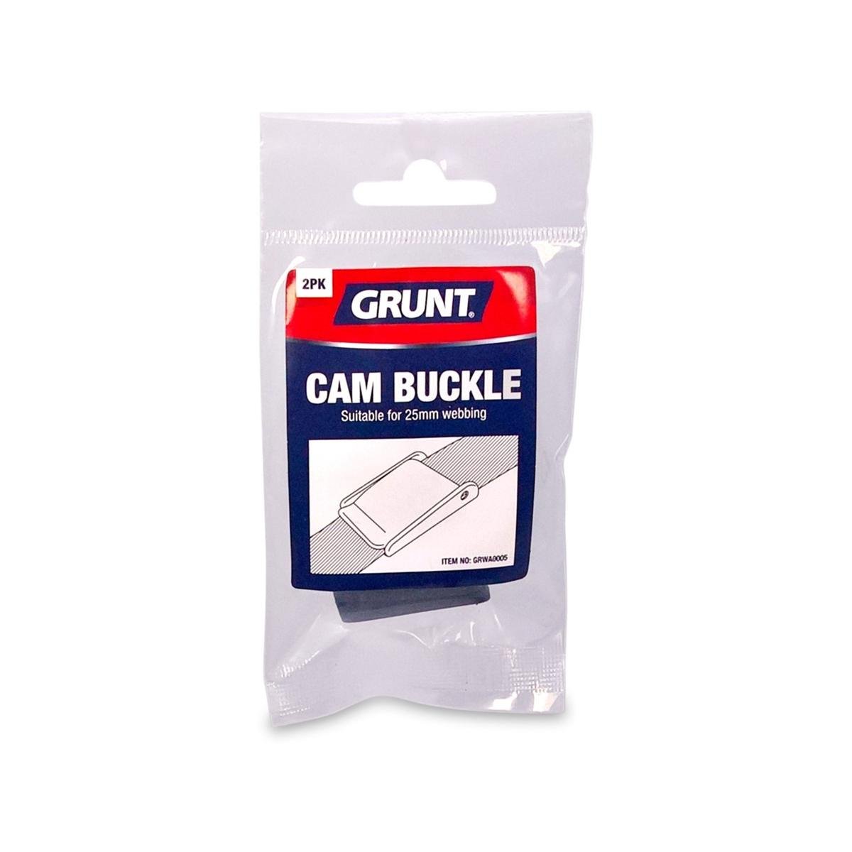 Grunt 25mm Black Webbing Buckle Cam - 2 Pack - Bunnings Australia